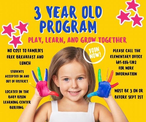 Geary Schools - Enrollment Open for Three Year Old Program